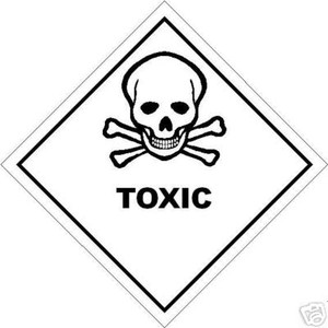 TOXIC DIAMOND WARNING SIGN/ STICKER | eBay