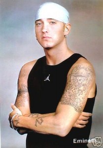 EMINEM "WHITE BANDANA" ASIAN POSTER -HIP-HOP, RAP MUSIC